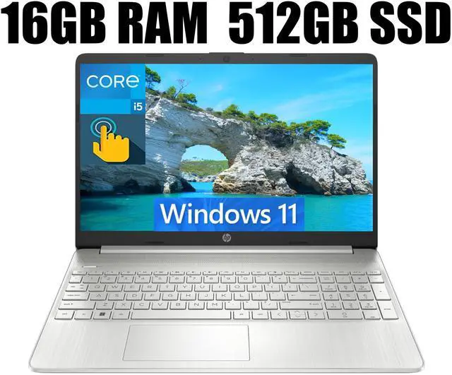 Refurbished: HP Pavilion 15 Laptop, 15.6" HD Touchscreen, Intel Core i5-1135G7 2.40GHz Quad-Core ...