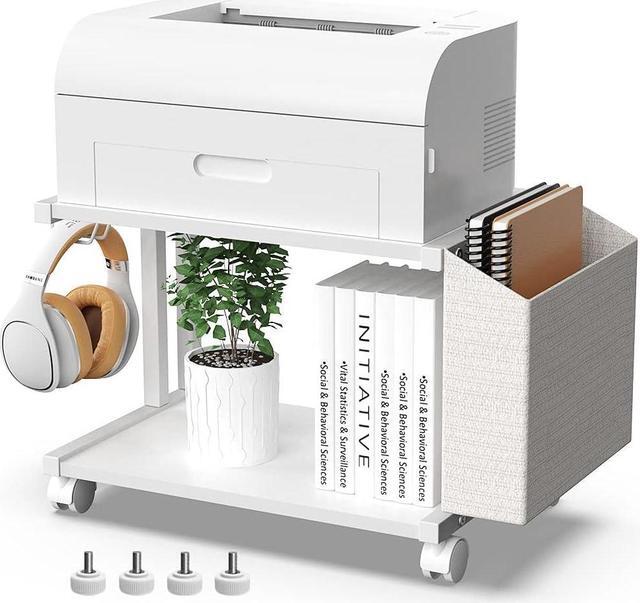 Small printer stand for under desk store