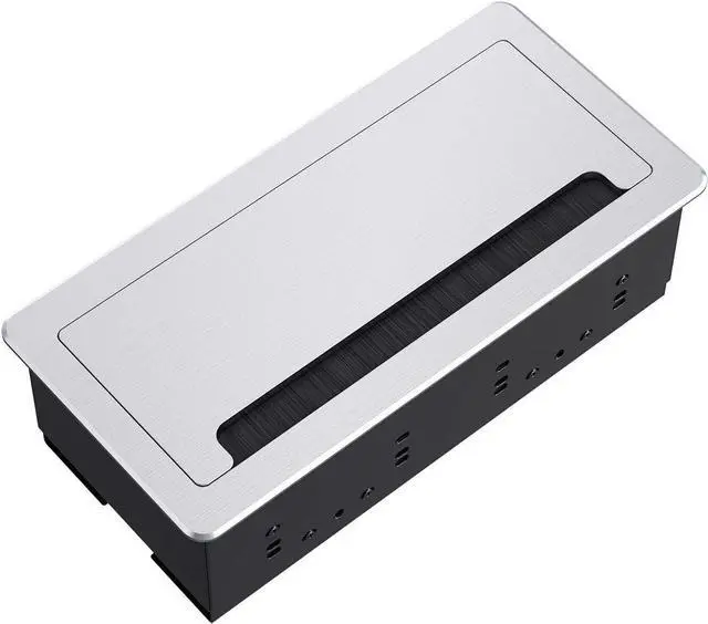 Recessed Connectivity Box Outlet for Conference Room Table with 2AC ...