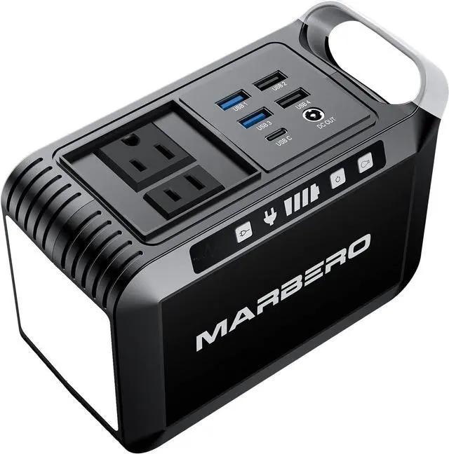Portable Power Bank with AC Outlet Peak 120W 110V Portable Laptop Battery Bank 24000mAh Charger Power Supply with AC Outlet Power Station for
