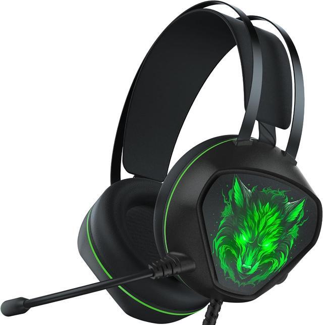 Gaming Headset for Xbox Series X S Xbox One PS5 PS4 PC with 7.1 Surround Sound Wired Gaming Headphone with Noise Cancelling Mic Dynamic RGB