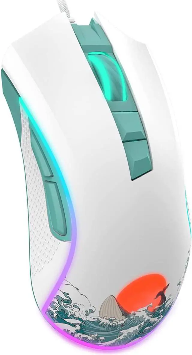 XVX G705 Wired Gaming Mouse, RGB Backlit PC Gaming Mouse with ...