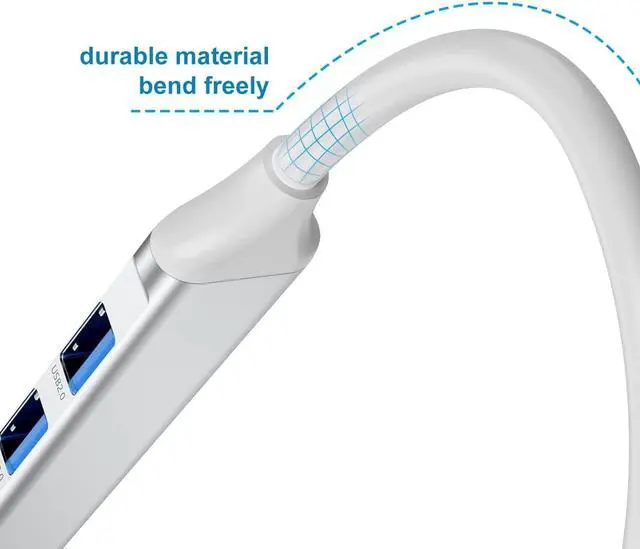 USB C Hub, 4 Ports Mini Hub Extensions, USB C Multiport Adapter ...