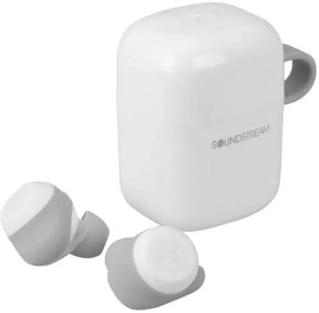 Soundstream H2GO True Wireless Earbuds Qi Charging QK7-00361 - White ...