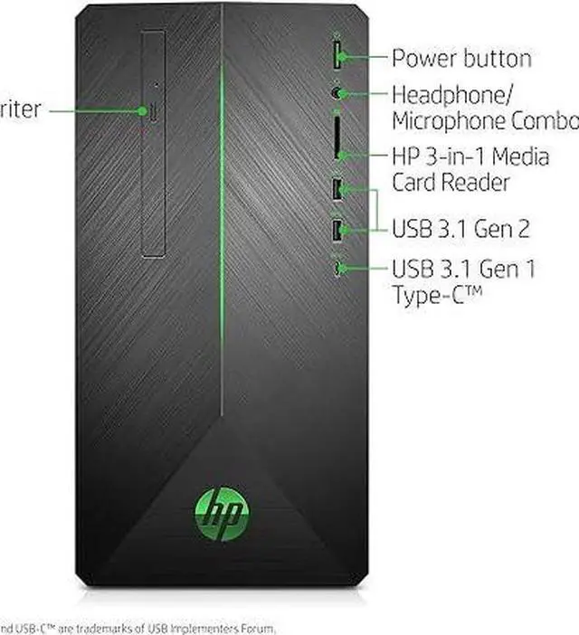 Refurbished: HP Pavilion Desktop AMD RYZEN 3 2200G 8GB 1 TB HDD RADEON ...
