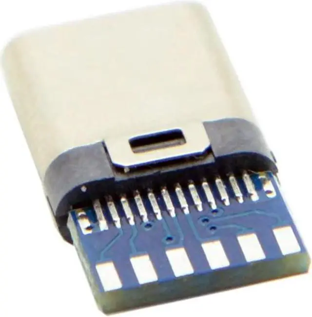 DIY 24pin USB 3.1 Type C USB-C Male SMT Type Plug Connector with Black ...