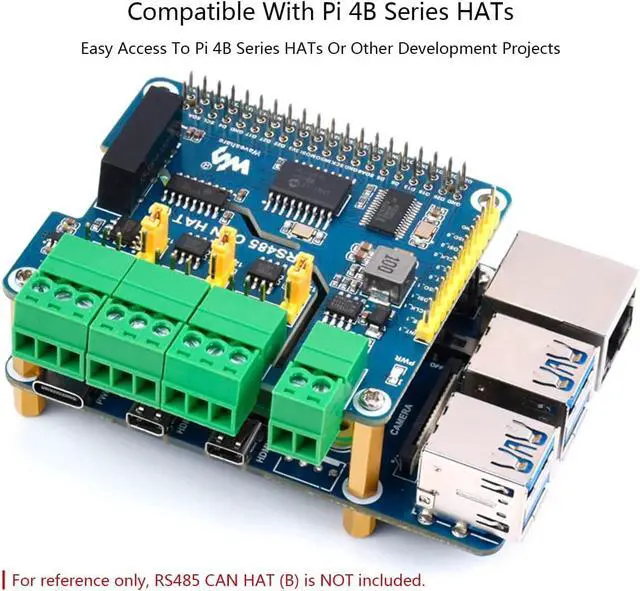waveshare Compute Module 4 to Raspberry Pi 4B Adapter, Based on Compute Module 4 to Reproduce ...