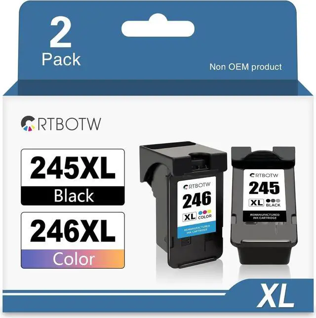 CRTBOTW Remanufactured for Canon Ink 245 246 nk Cartridge Replacement ...