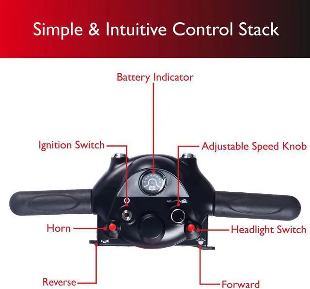 Zipr Roo 4-Wheel Scooter - Portable Folding Mobility Scooter - Power ...