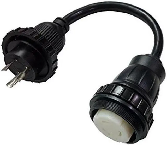 Parkworld 885927 Shore Power Adapter Cord RV 30A 125V L5-30P Male to ...
