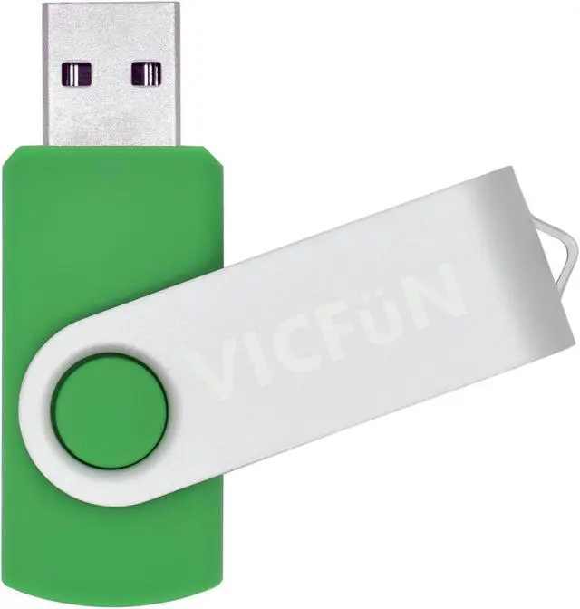 VICFUN 10 Pack 16GB USB Flash Drives USB 2.0 16GB Flash Drive Swivel ...