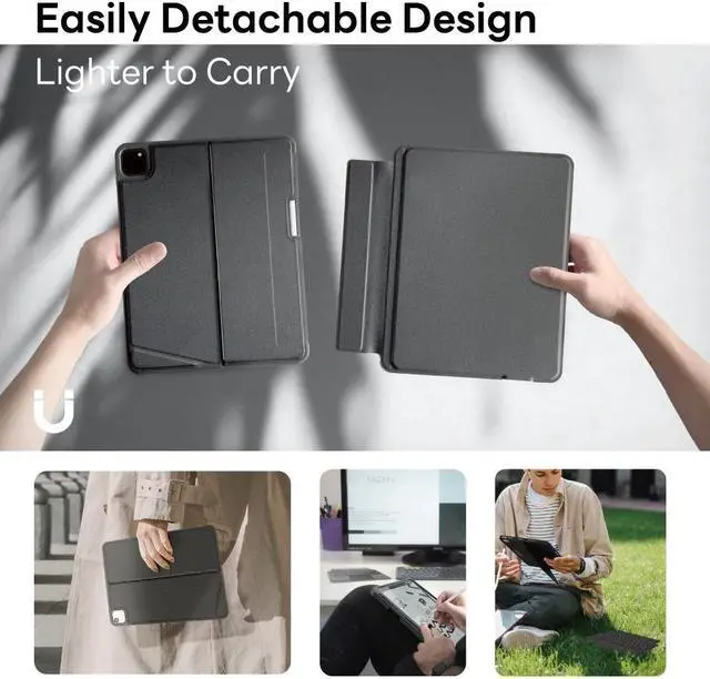 EIP Magnetix iPad Keyboard Case for Apple iPad Pro 11' 4/3/2/1st, iPad ...