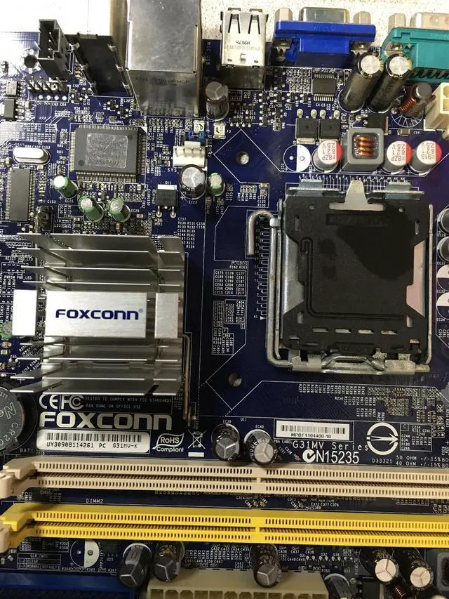 Refurbished: Foxconn G31MV-K Intel MotherBoard , W/Shield - Newegg.com