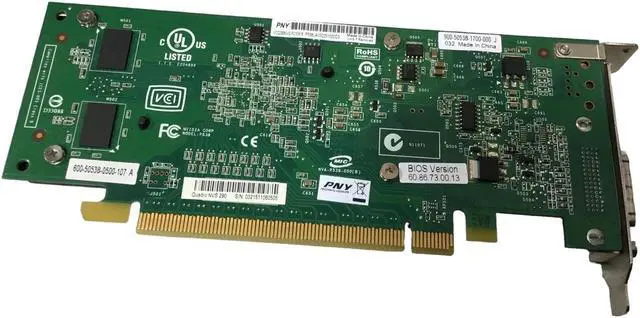 Refurbished: PNY Nvidia Quadro NVS 290 LOW Profile DMS-59 PCI-E Video ...