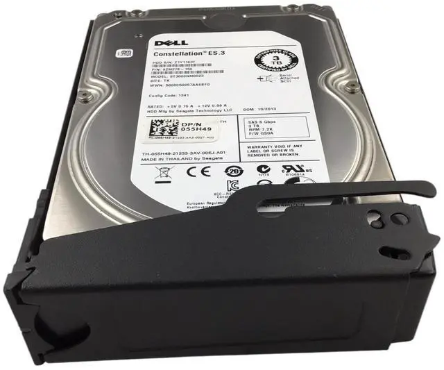 Refurbished: Dell Constellation ES.3 ST3000NM0023 055H49 3TB SAS 6 Gbps ...