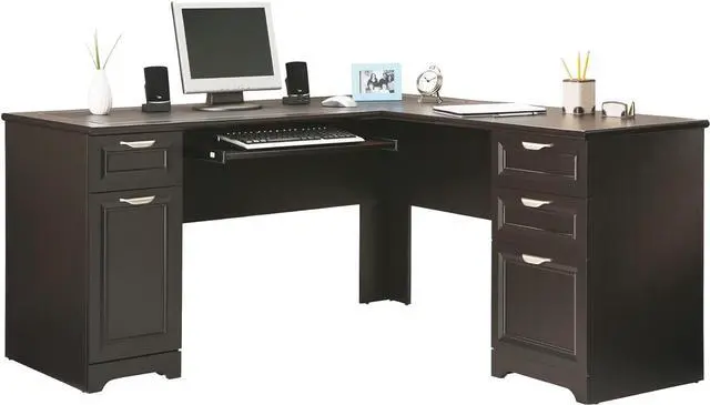 Realspace Magellan 59 W L Shape Corner Desk Espresso Newegg