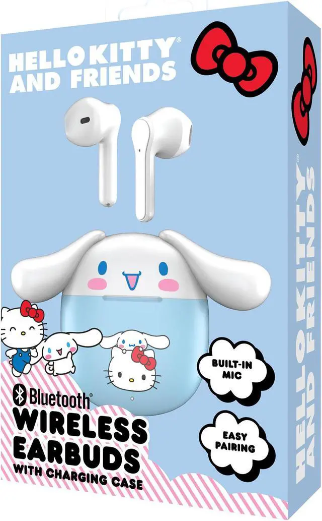 Hello Kitty Bluetooth Wireless Earbuds With Charging Case - Newegg.com