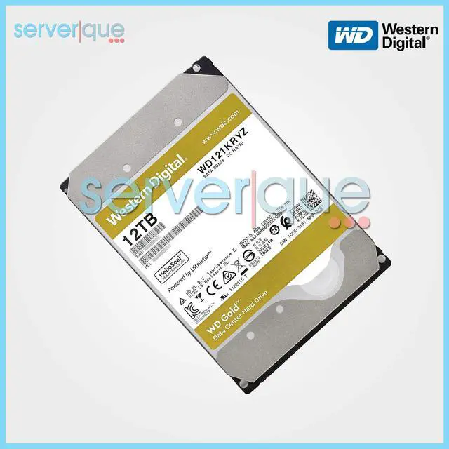 Refurbished: WD WD121KRYZ Gold 12TB Enterprise-class Hard Drive SATA 6 ...