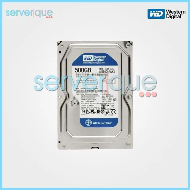 Western Digital Blue WD5000AAKX 500GB 3.5" SATA 6Gbps 16MB 7.2K Hard Drive - Newegg.com
