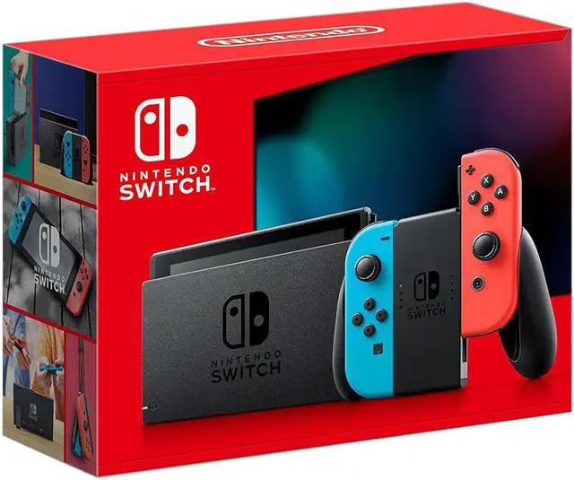 Nintendo Switch with Neon Blue and Neon Red Joy-Con - Japan Import with ...