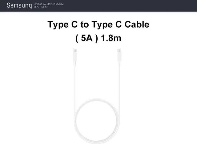 Original Samsung Official S22 series 5A Type-C to Type-C Cable 1.8m (EP ...