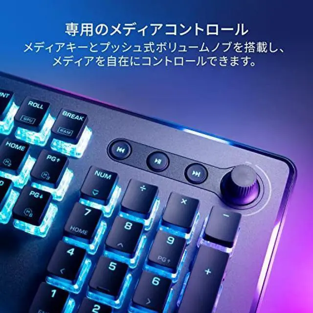 ROCCAT RGB Gaming Keyboard English Layout/VULCAN II Max Black US [Japan ...