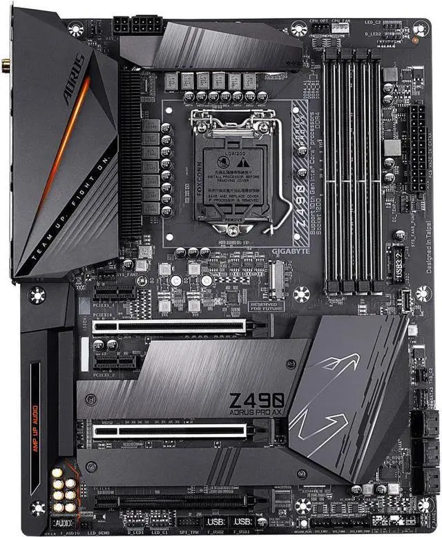 Refurbished: Gigabyte Z490 Aorus Pro AX Intel LGA 1200 ATX Motherboard ...