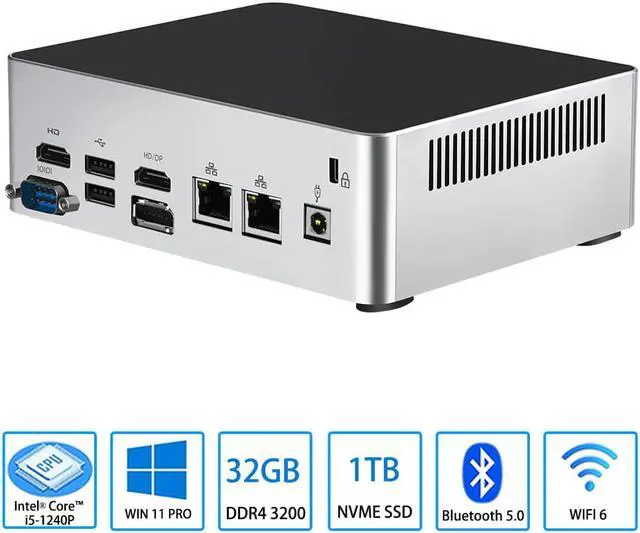 NEOSMAY MINI PC Intel 12th Gen Core i5-1240P 32GB RAM 1TB NVME SSD WiFi ...