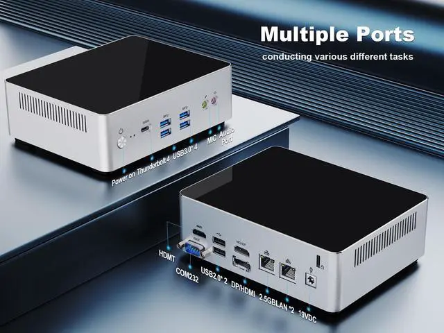 NEOSMAY MINI PC Intel 12th Gen Core i5-1240P 32GB RAM 1TB NVME SSD WiFi ...