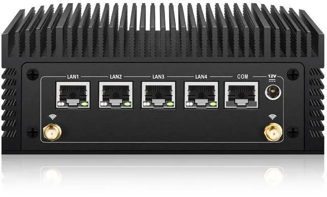 N100 mini PC home Firewall Appliance, fanless mini pc,pfsense router,4 ...