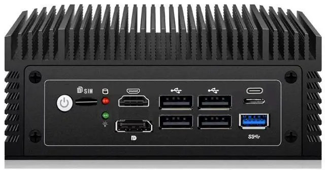 N100 mini PC home Firewall Appliance, fanless mini pc,pfsense router,4 ...