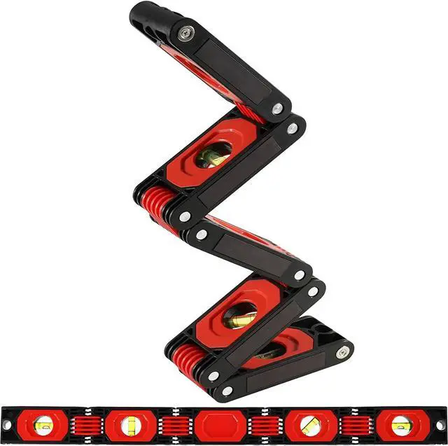 Foldable Level Tool Magnetic Multi Function Folding Level Bendable ...
