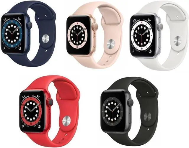 Refurbished: Apple iWatch Series 6 40MM Blue Aluminum Case with Blue ...