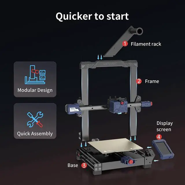 Anycubic Kobra 3D Printer Auto Leveling, FDM 3D Printers with Self-Developed ANYCUBIC LeviQ ...