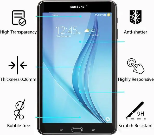 [2-Pack] Screen Protector for Samsung Galaxy Tab E 8.0 inch 2016 SM ...