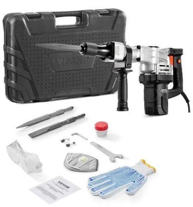 VEVOR Demolition Jack Hammer, 1400W Electric Jackhammer Heavy Duty ...