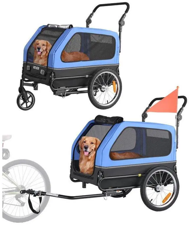 VEVOR Dog Bike Trailer Pet Bicycle Trailer & Stroller 88 lbs Water Resistant - Newegg.ca