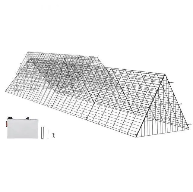 VEVOR Chicken Tunnels, 287 x 78.7 x 24.2 inch(LxWxH) Chicken Tunnels ...