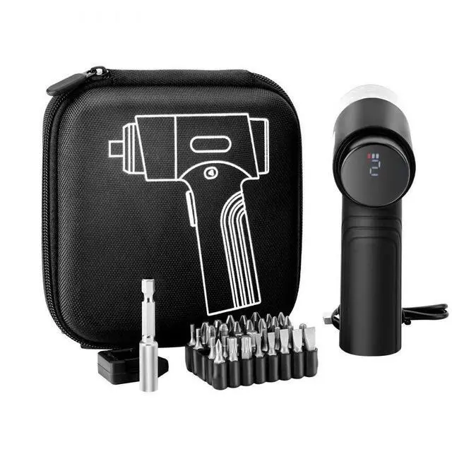 VEVOR Electric Screwdriver, 7 Torque Settings 0.5-5 N.m, 2500mAh ...