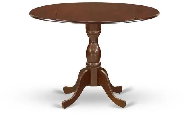 East West Furniture East West Furniture DMT-MAH-TP Round Table Mahogany ...