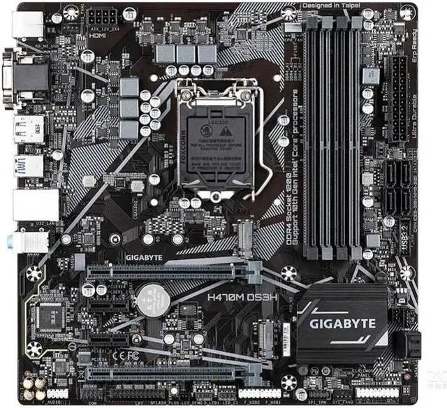 Refurbished: GIGABYTE H470M DS3H LGA 1200 Intel H470 DDR4 128GB Micro ...