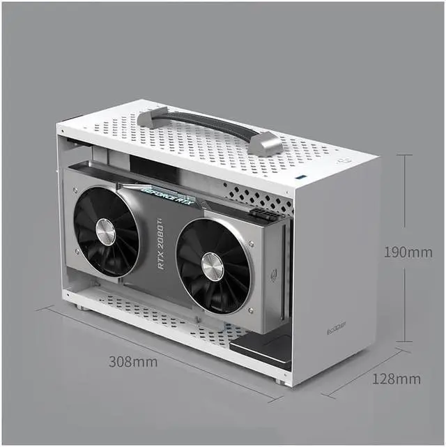 ALAMENGDA HB-I98 Mini Portable ITX Computer Case,MINI-Tower CASE, Full ...