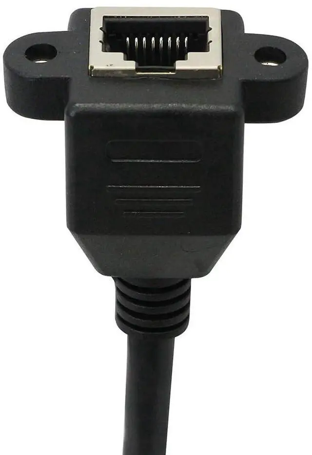 RJ45 Ethernet Adapter Cable 90 Degree Downward Male to Famale Ethernet ...
