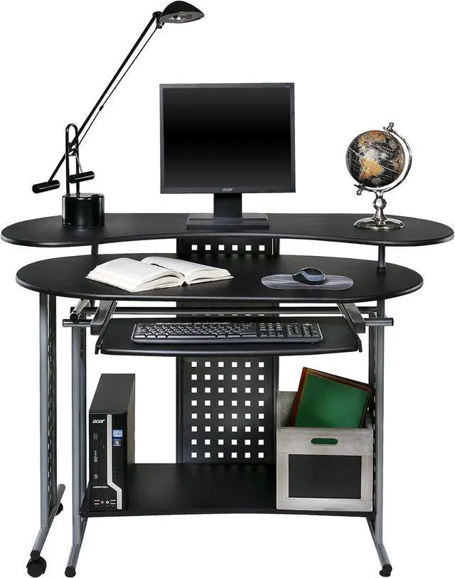 OneSpace Regallo Computer Desk Black Newegg