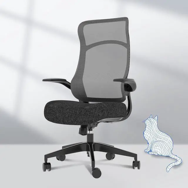 Baterias Dewalt Black Heavy Duty Executive Office Chair | Work Smart By ...
