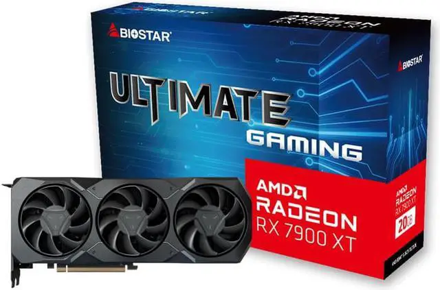 BioStar Radeon RX 7900 XT 20GB 320bit GDDR6 2DP HDMI Type-C AMD RDNA 3 ...