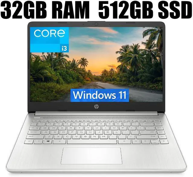 HP Pavilion 14 Laptop, 14" FHD (1920 x 1080) Display, Intel Core i3 ...