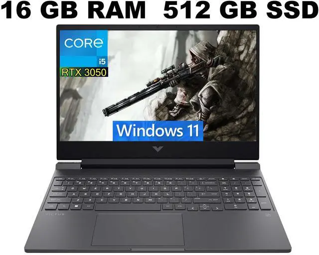 HP Victus 15 Gaming Laptop, 15.6" FHD (1920x1080) 144Hz, Intel Core i5 ...