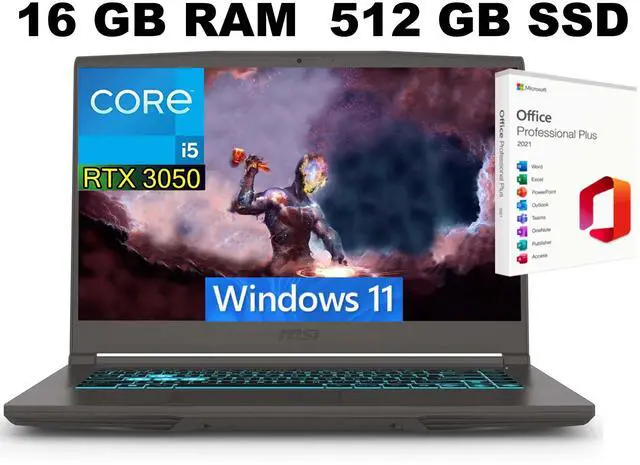 MSI Thin 15 Gaming Laptop, 15.6" FHD 144Hz, Intel Core i5-13420H 8 ...