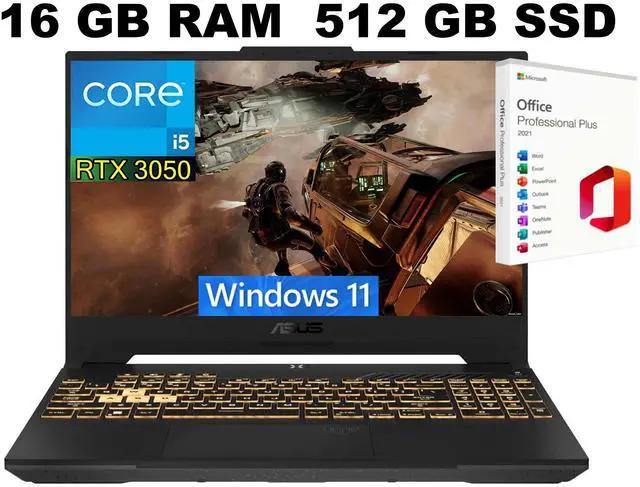 ASUS TUF F15 Gaming Laptop, 15.6" FHD 144Hz Display, Intel Core i5 ...